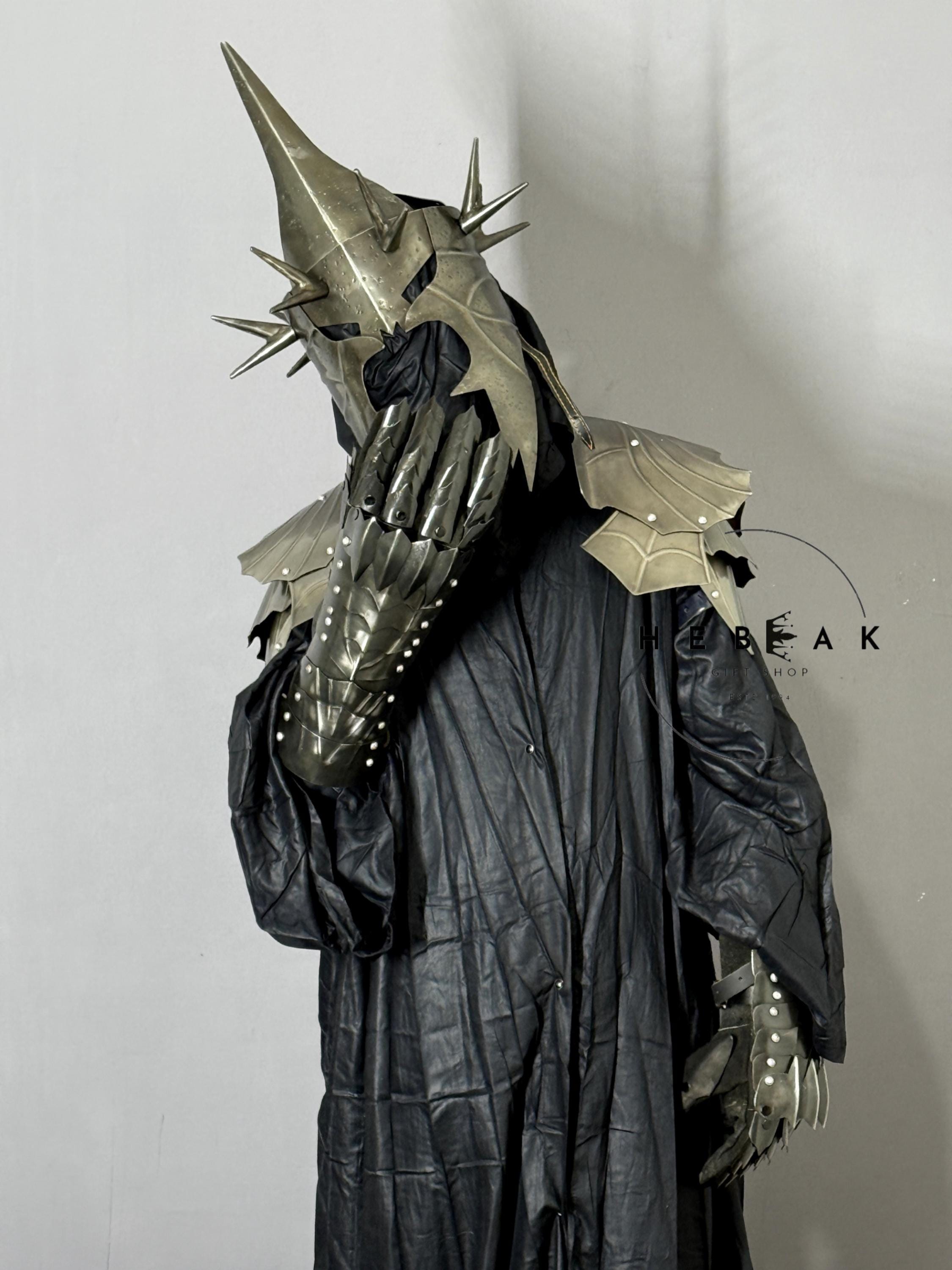 Nazgul Costume: Ringwraith Outfit With Helmet, Gauntlets & Cloak - Etsy