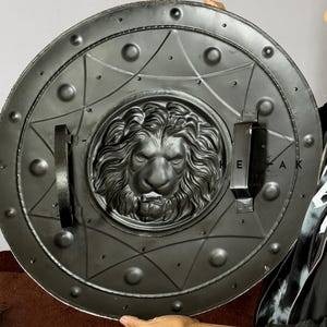 22 Handcrafted Medieval Lion Face Shield Medieval Lion Face Combat ...