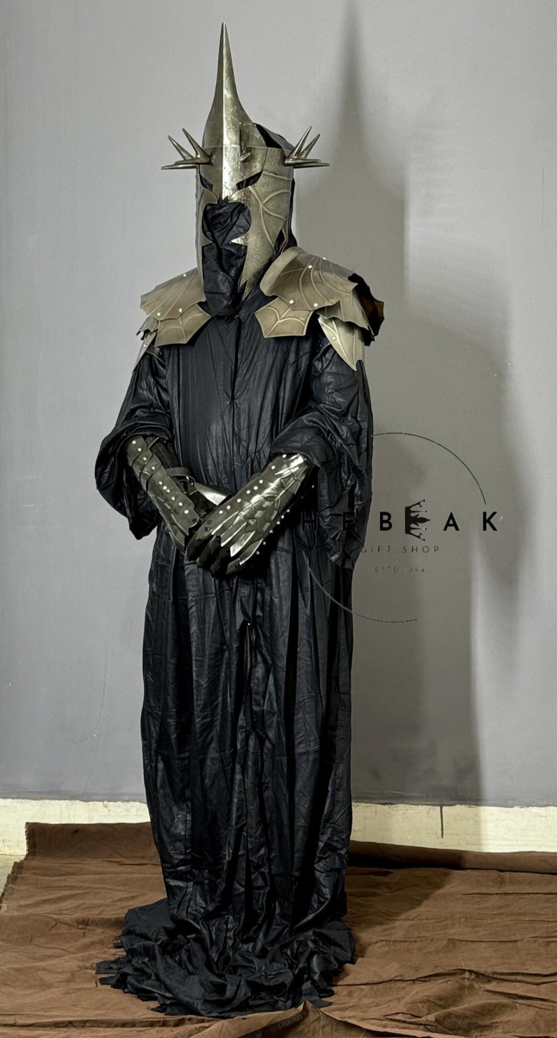 Nazgul Costume: Ringwraith Outfit With Helmet, Gauntlets & Cloak - Etsy