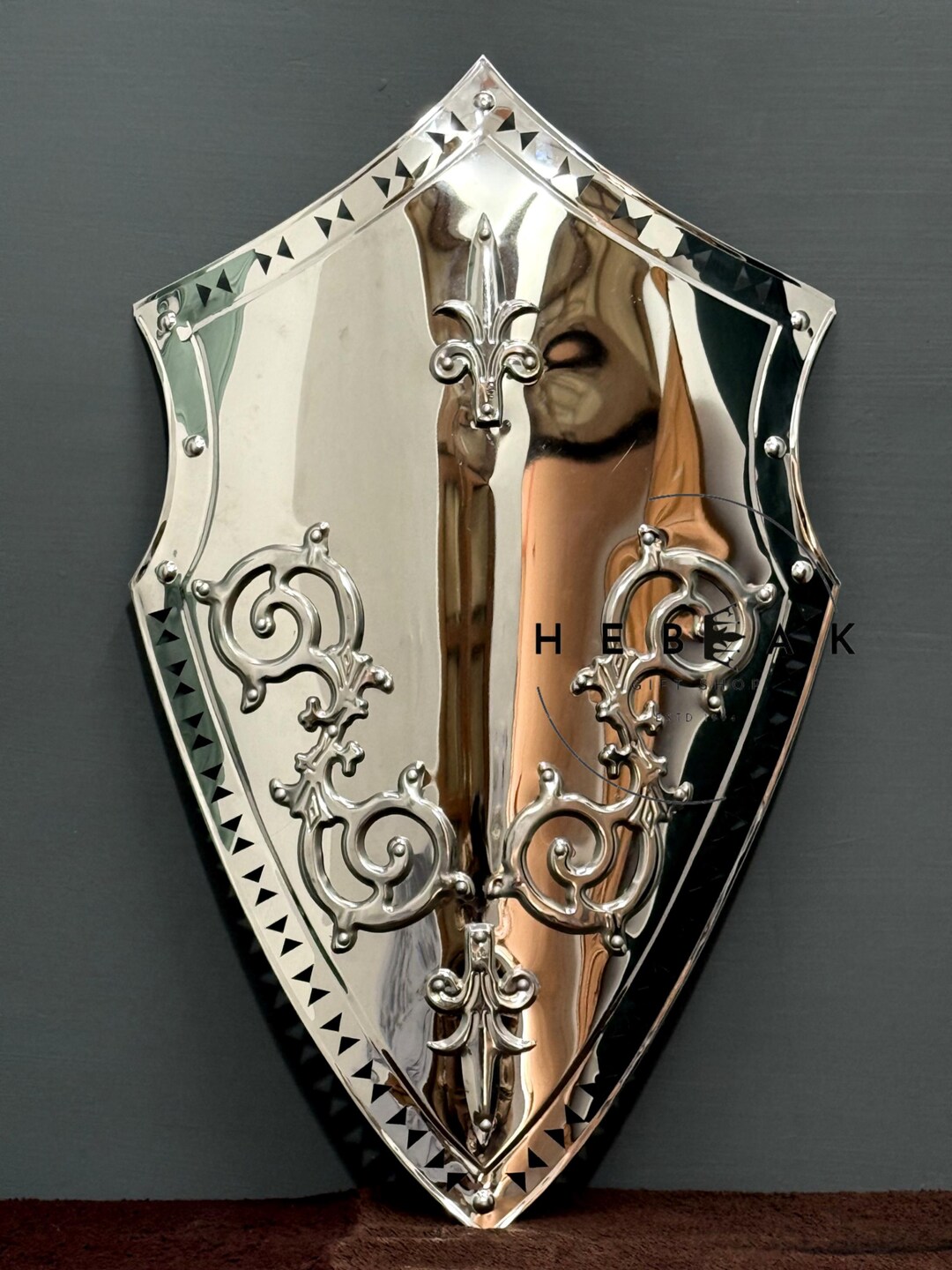 Medieval Knight's Stainless Steel Shield/handcrafted Wall Decor Shield ...