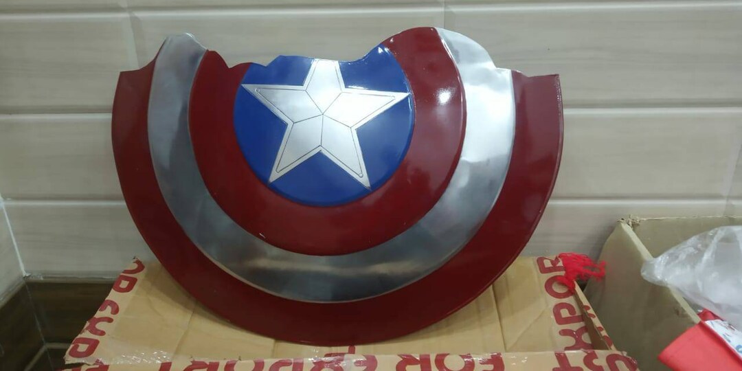Broken Shield Captain America Metal Prop Replica Avengers - Etsy