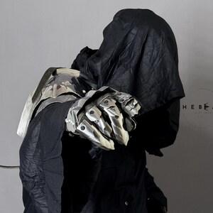 Silver Nazgûl Armor Outfit: Ringwraith Black Cloak Cosplay Costume - Etsy