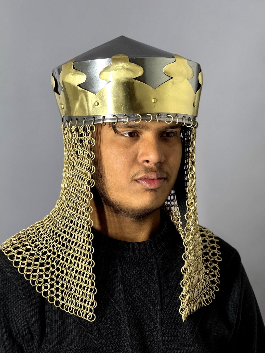 Monty Python King Arthur Helmet: Medieval Armor With Chain Mail - Etsy