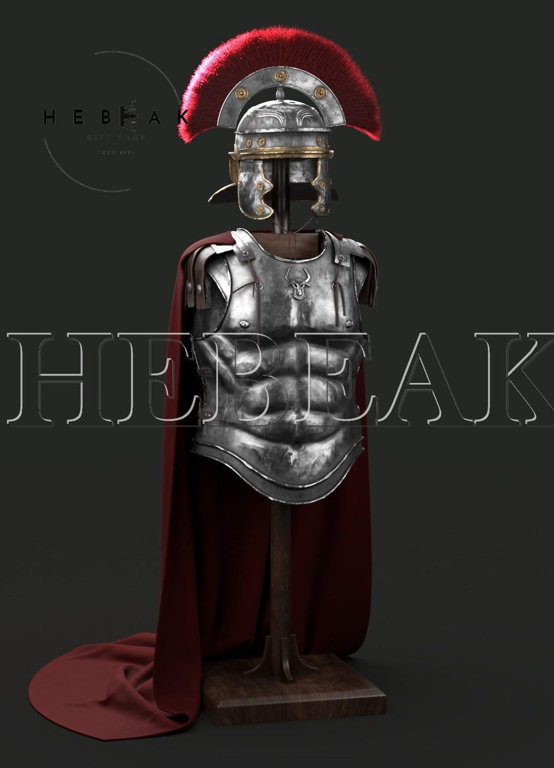 Handcrafted Roman Centurion Armor Set: Medieval Helmet, Chestplate ...