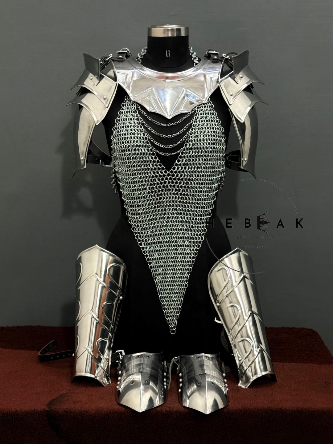 Handmade Medieval Queen Armor Suit: Battle Chainmail, LARP SCA Cosplay ...