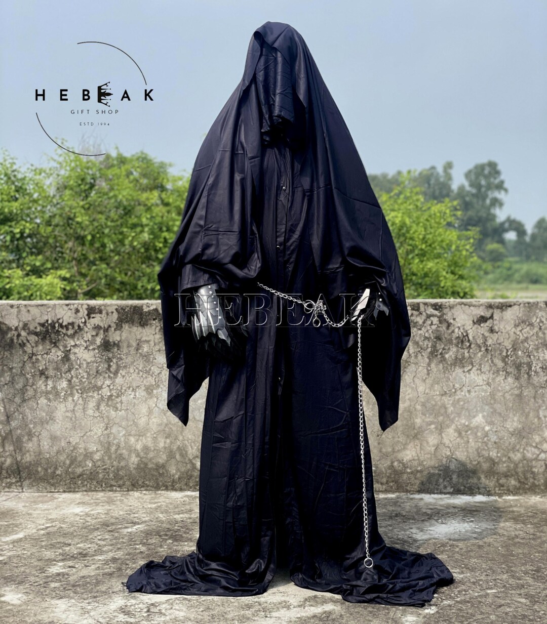 Black Nazgul Cloak: Ringwraith Robe With Steel Gauntlets & Chain - Etsy ...