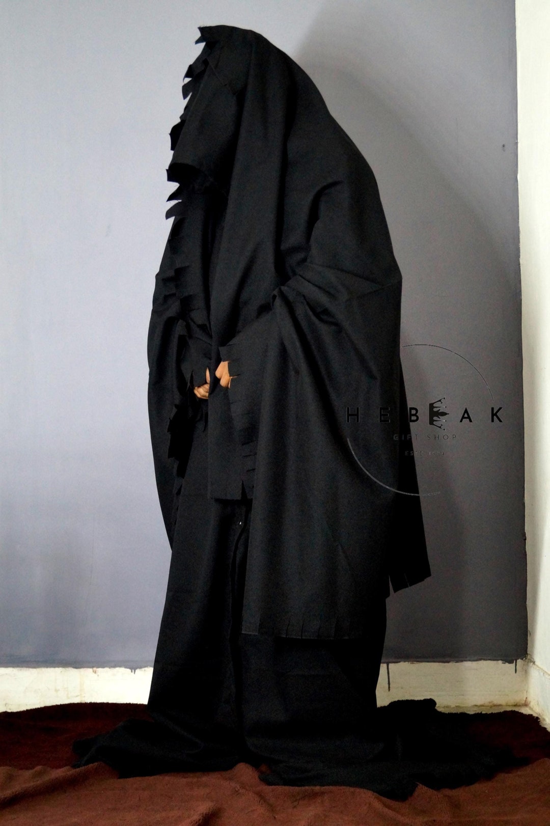 Heavy Nazgul Black Cloak/black Rider Gown/nazgul Witch King Costume/ring Wraith Black Cloak ...