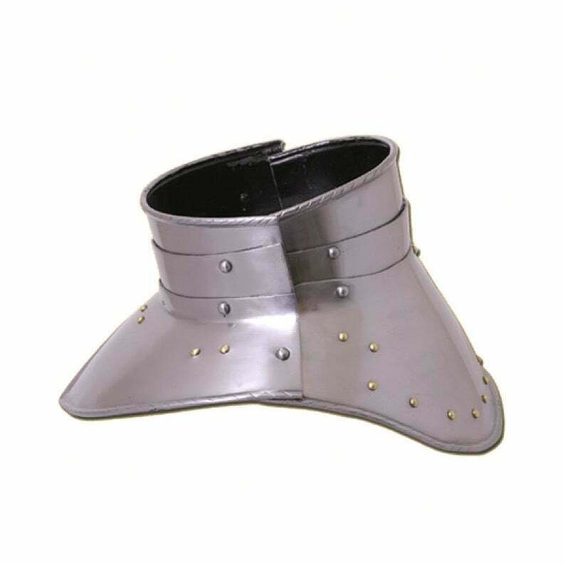 The Set of Basic Combat Pauldrons and Simple Gorget Medieval Armor SCA ...