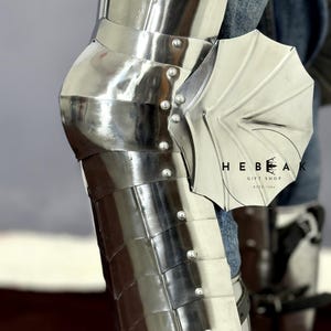Nazgul Full Leg Armor Set: Silver Knight Cosplay Costume - Etsy