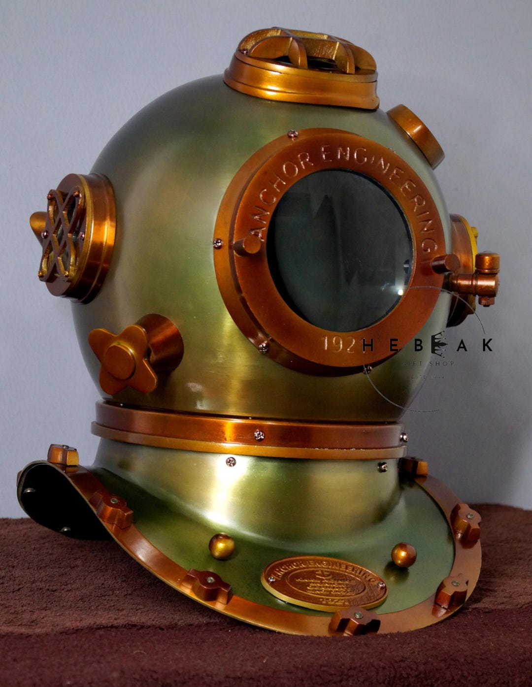 18" Nautical Collectable Rustic Diving Helmet-historical Diver Helmet ...
