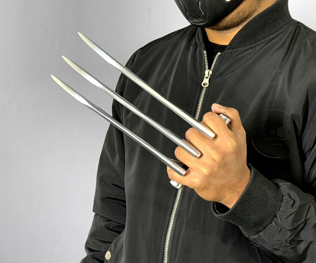 Realistic X-man Claws Wolverine Aluminum Claw 25cm Perfect for Cosplay ...