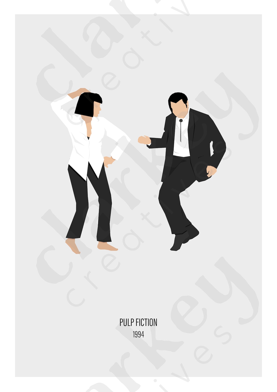 Pulp Fiction Dance Scene Poster - Etsy
