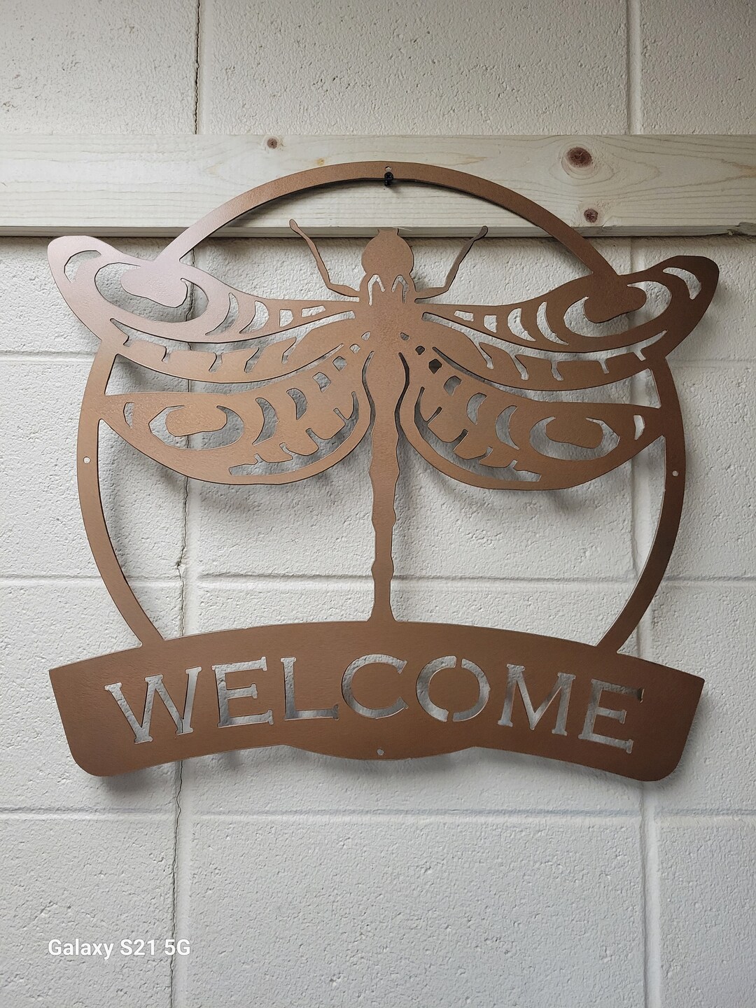 Dragonfly Monogram - Sheet Metal - Etsy
