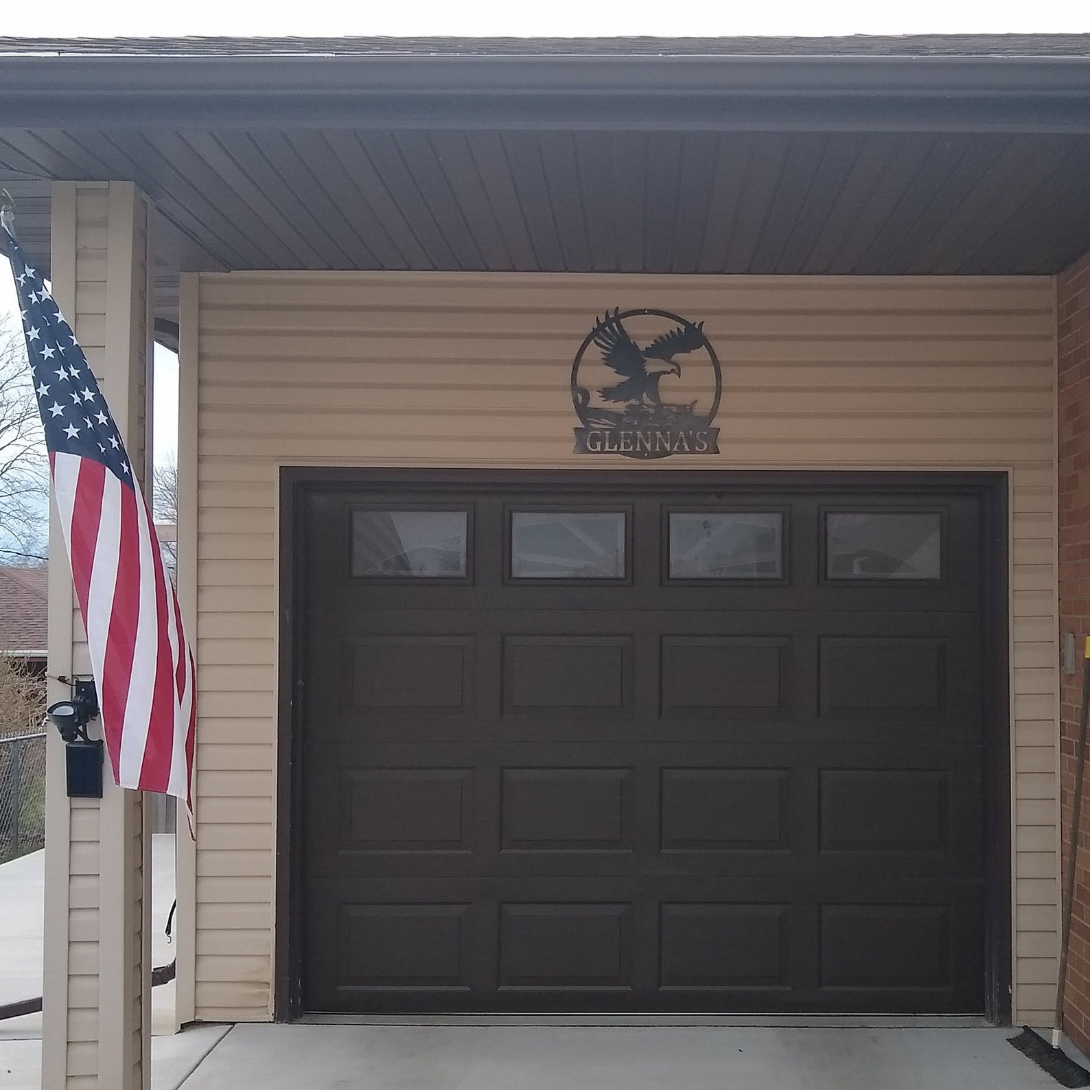 Patriotic Eagle Welcome/personalized Sign - Sheet Metal - Etsy