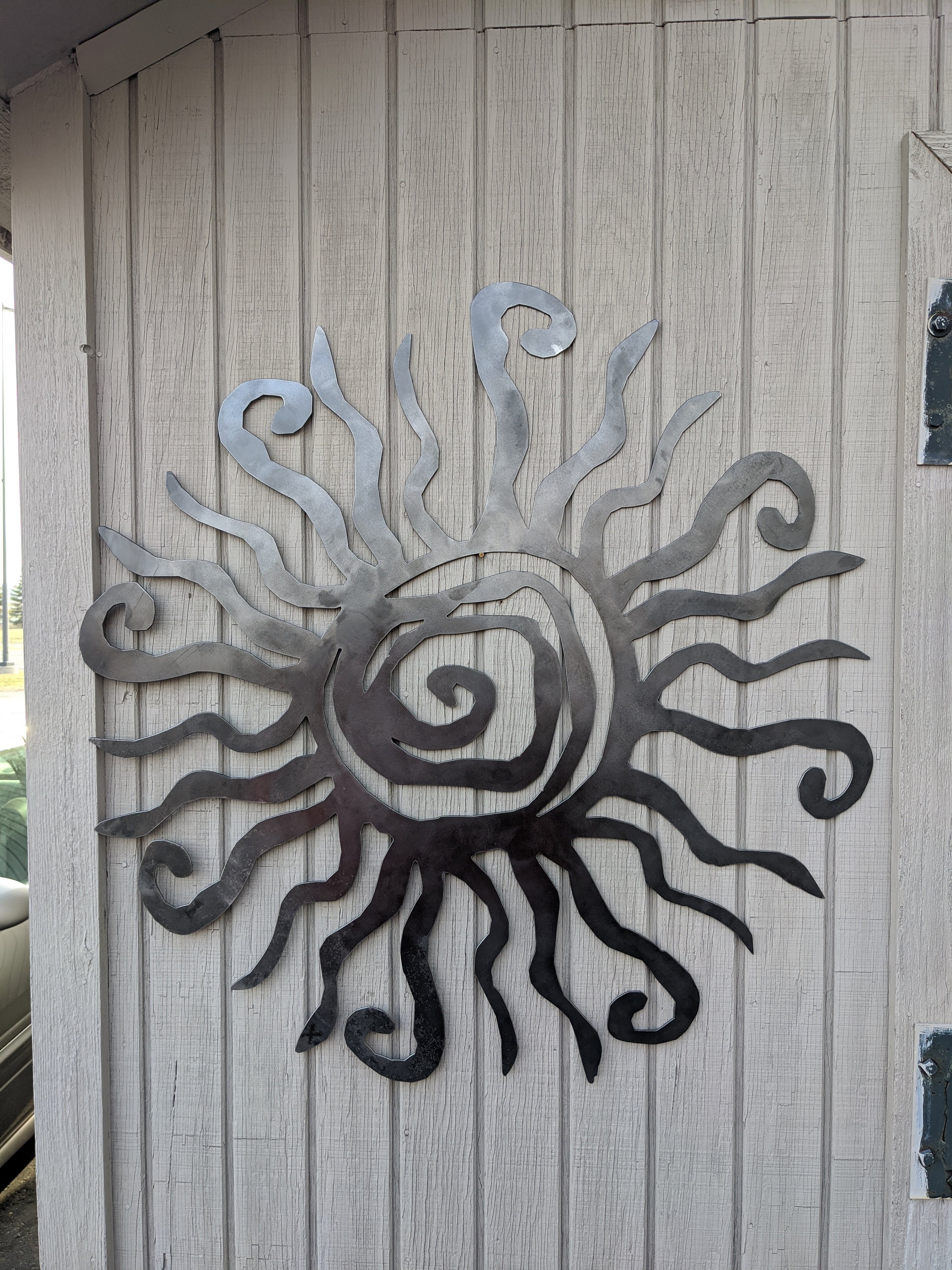 Funky Sun Sheet Metal Art - Etsy