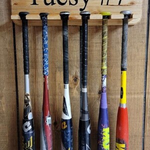Personalized Baseball / Softball Bat Holder | Etsy