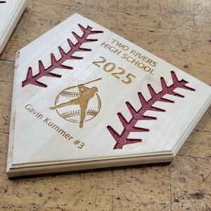 Personalized Baseball Home Plate Wall Decoration - Etsy
