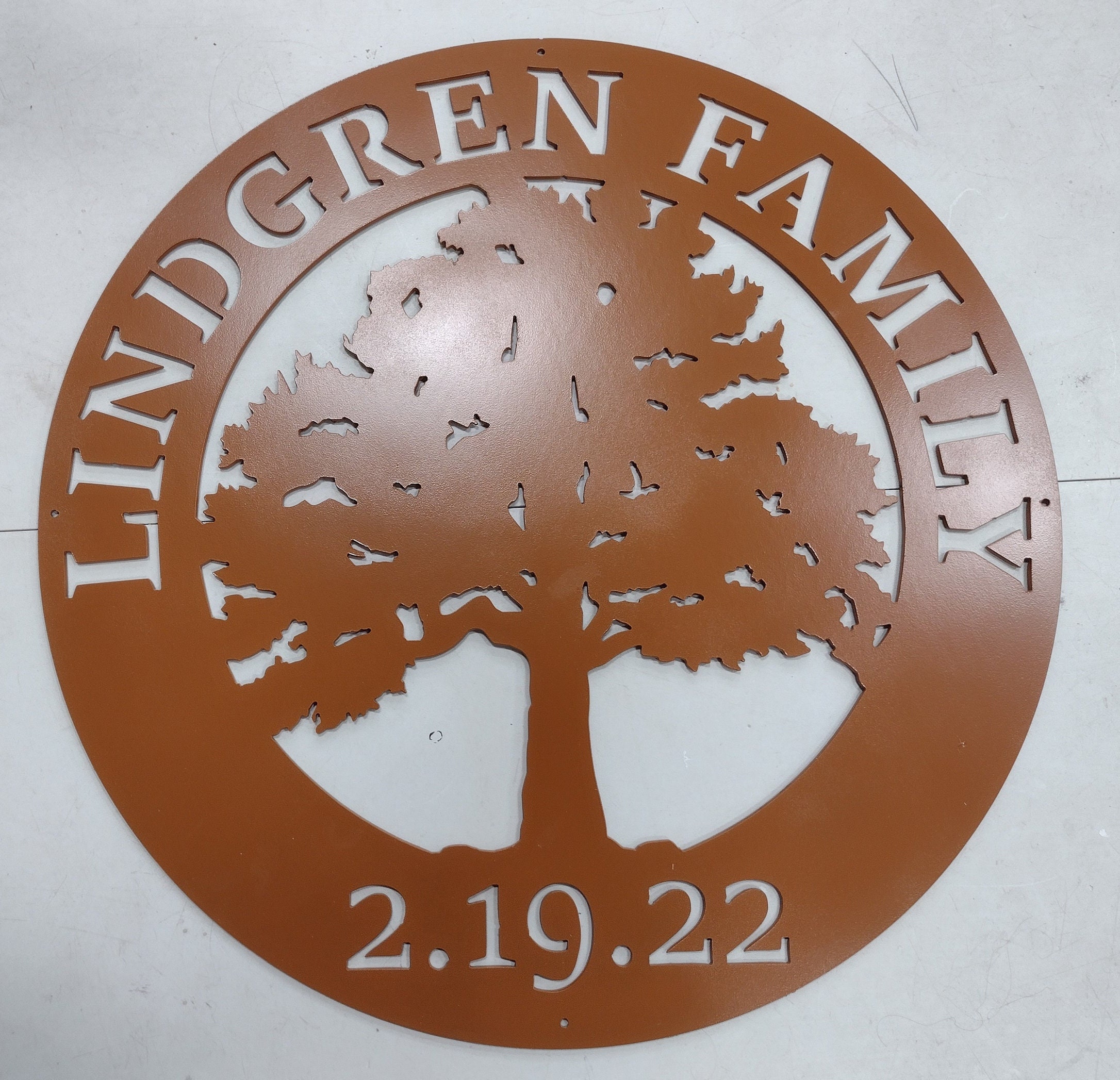 Oak Tree Monogram - Etsy