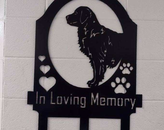 Pet Memorial Sheet Metal Grave Marker - Personalize It - Etsy