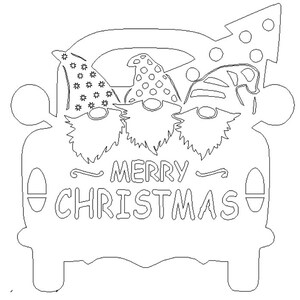 Christmas Gnomes in Truck - Etsy