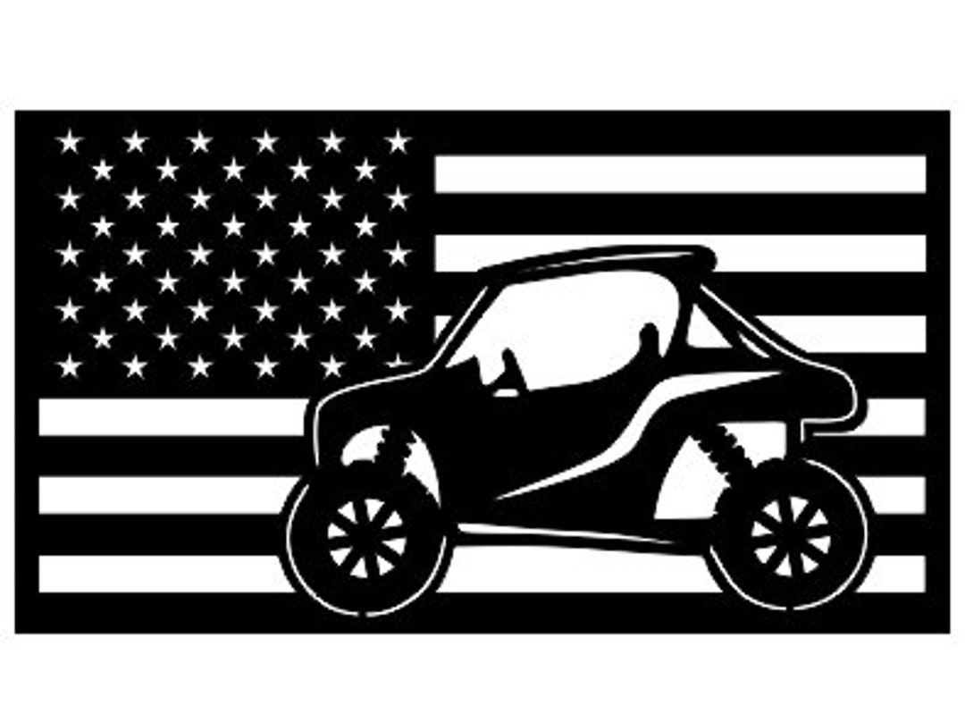 American Flag - RZR UTV- Personalize It! - Etsy
