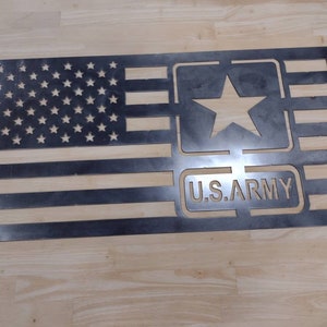 USA Flag ALL Military Branches Single Layer Sheet Metal - Etsy