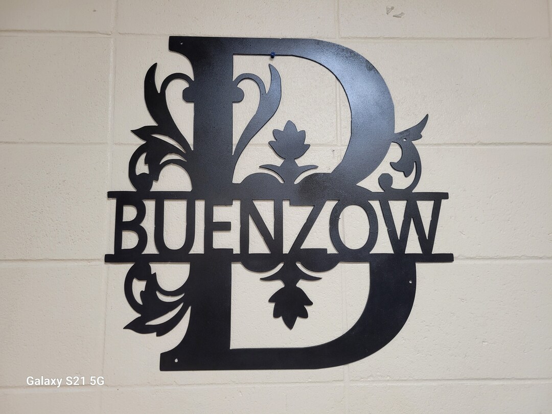 Family Monogram - Split Letter - Etsy