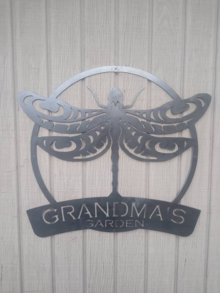 Dragonfly Monogram - Sheet Metal - Etsy