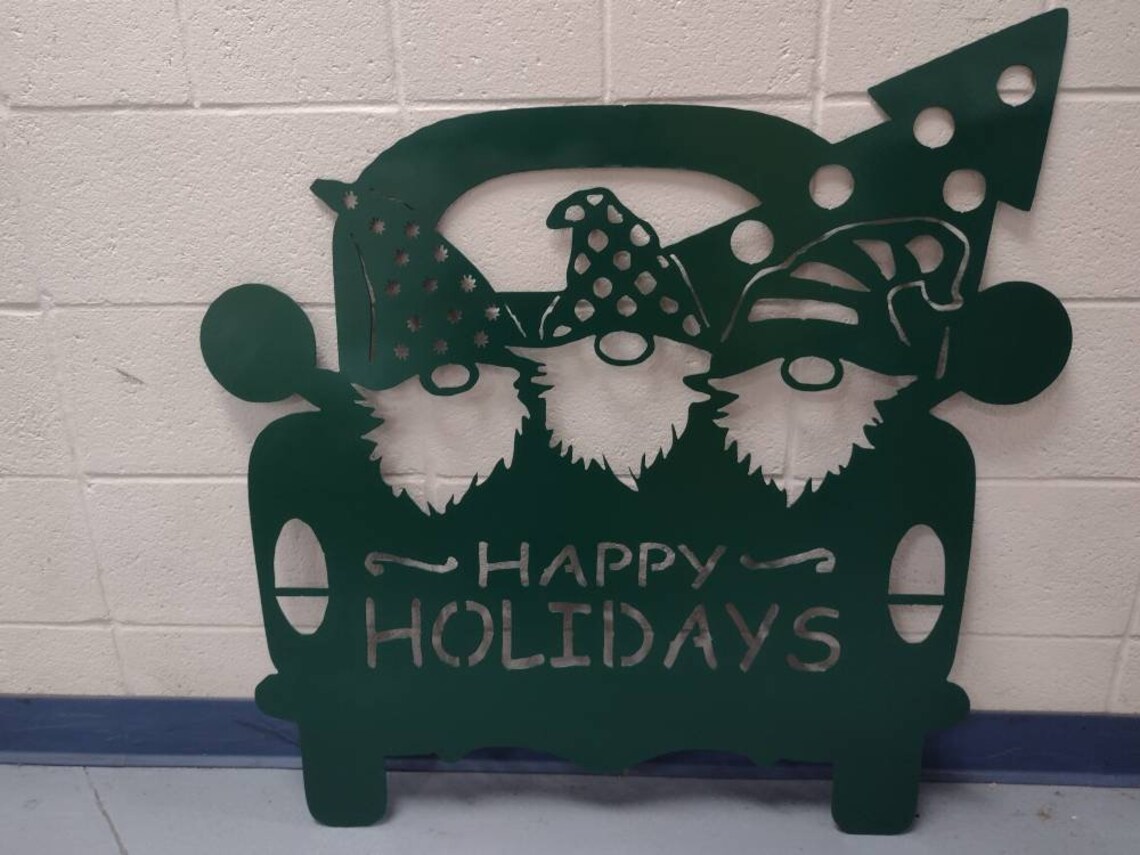 Christmas Gnomes in Truck - Etsy