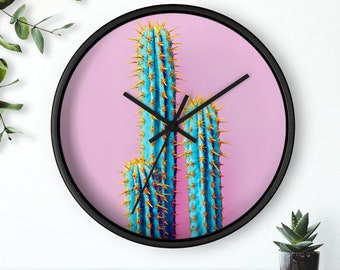 Cactus Wall Clock - Etsy