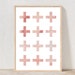 Pink Plus Sign Print, Pink Cross X Digital Download, Marble Texture ...