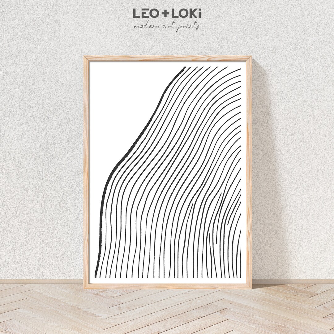 Tree Ring Print, Tree Stump Lines, Wood Grain Art Print, Woodland Art ...