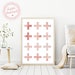 Pink Plus Sign Print, Pink Cross X Digital Download, Marble Texture ...