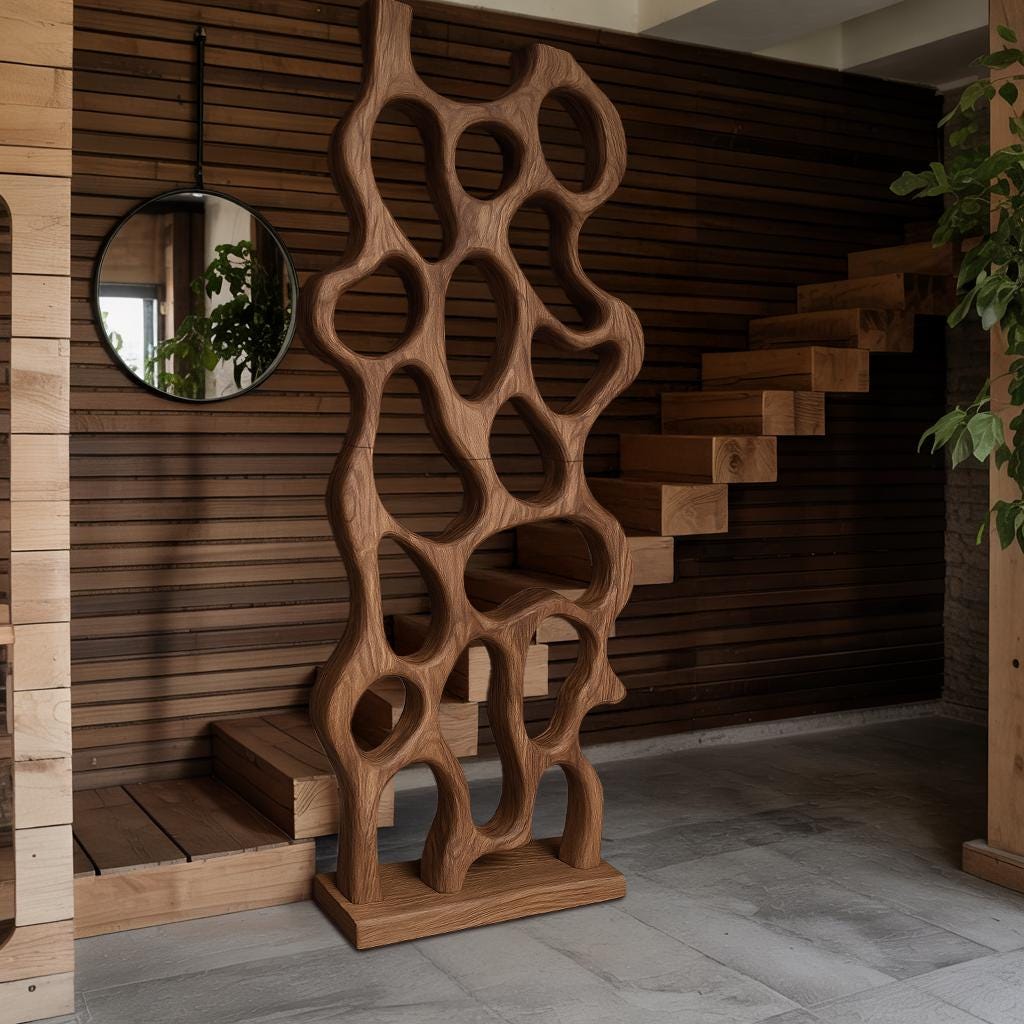 Modern Sculptural Divider Abstract Panel Entryway - Etsy UK