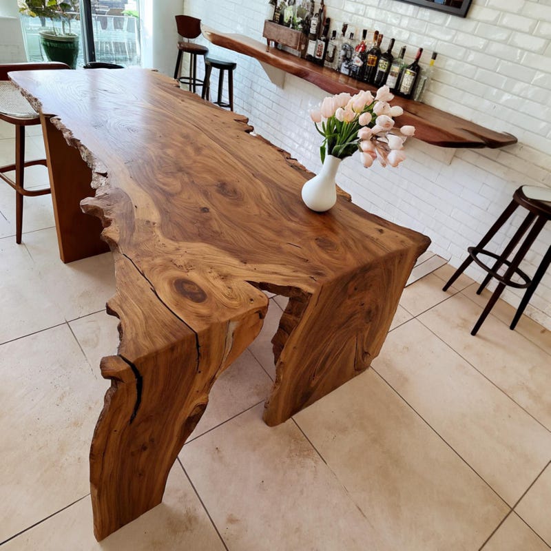 Live Edge Bar Table - Etsy