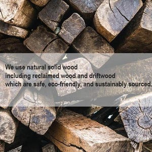 Handcrafted Rustic Solid Wood Bench - Natural Log Seating for Home ...