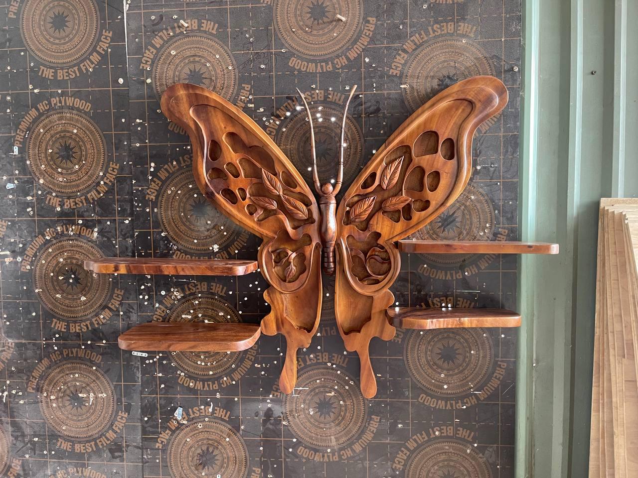 Butterfly Wall Shelf for Home Decor, Butterfly Shaped Floating Shelves ...