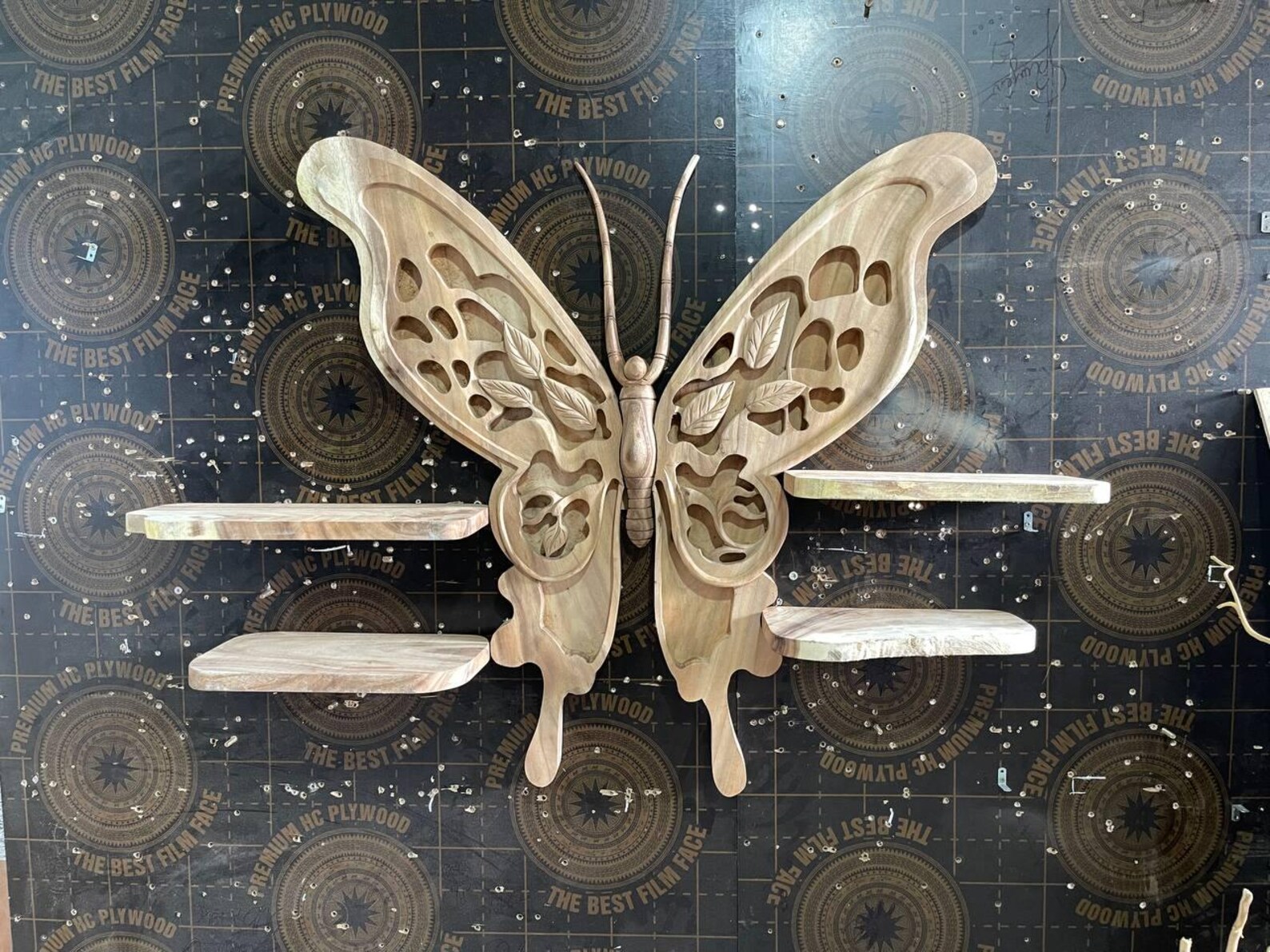 Butterfly Wall Shelf for Home Decor, Butterfly Shaped Floating Shelves ...