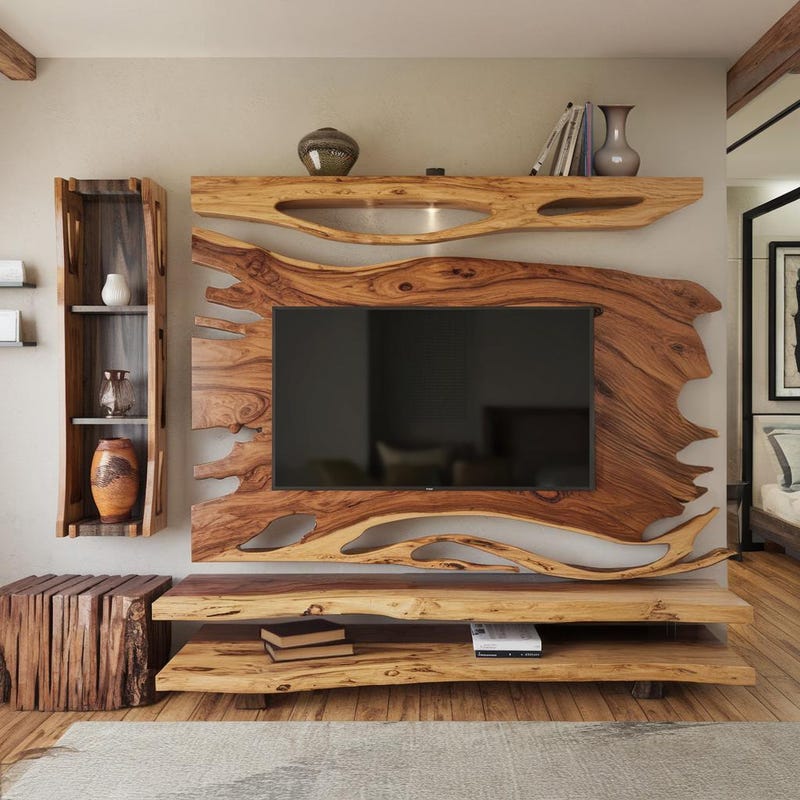 Rustic Floating Tv Stand - Etsy