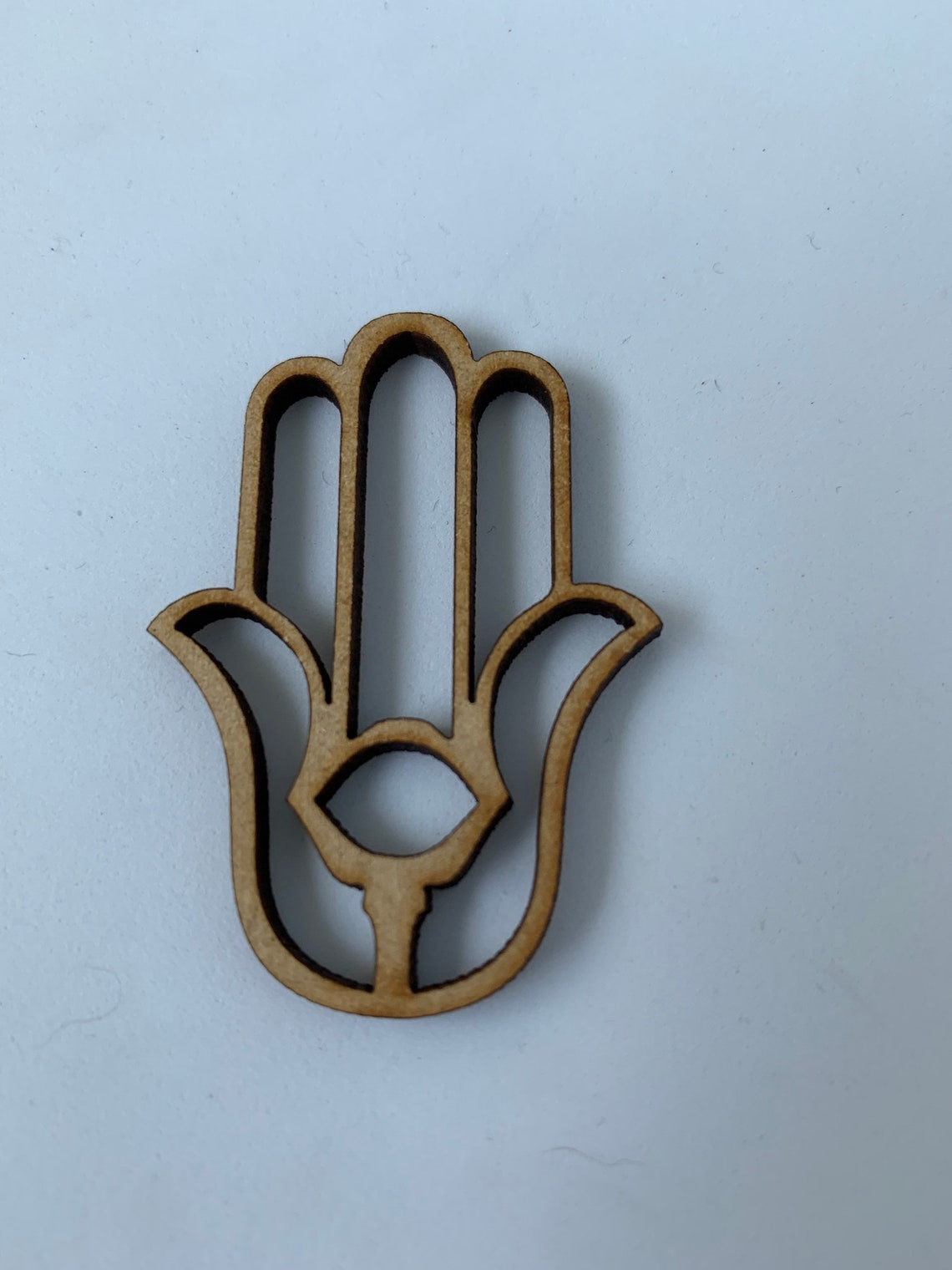 Wooden mdf Wiccan hand of Fatima symbols shapes craft | Etsy