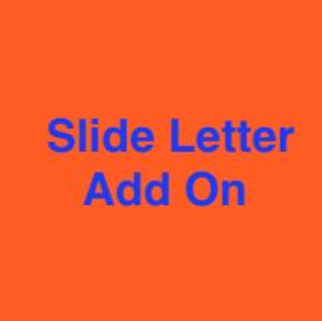 Slide Letter Add On - Etsy