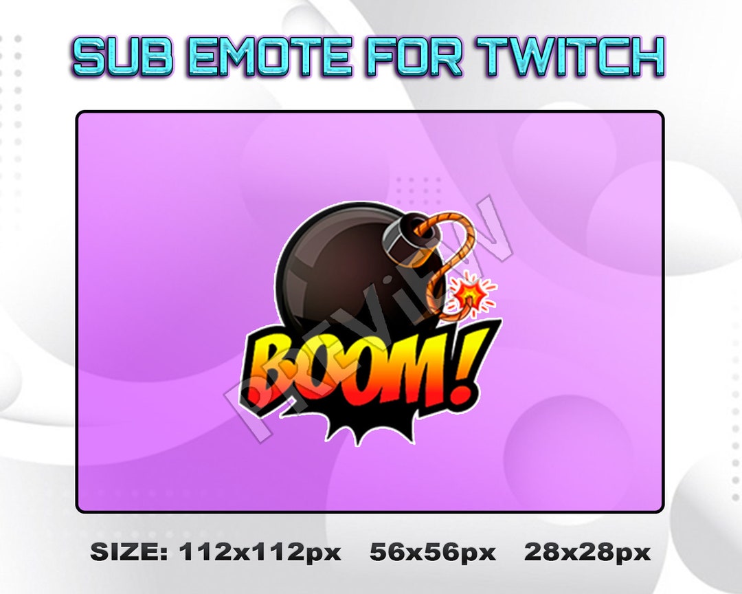 Twitch Kick Boom Bomb Sub Emote Twitch Kick Bomb Abonnenten - Etsy Schweiz