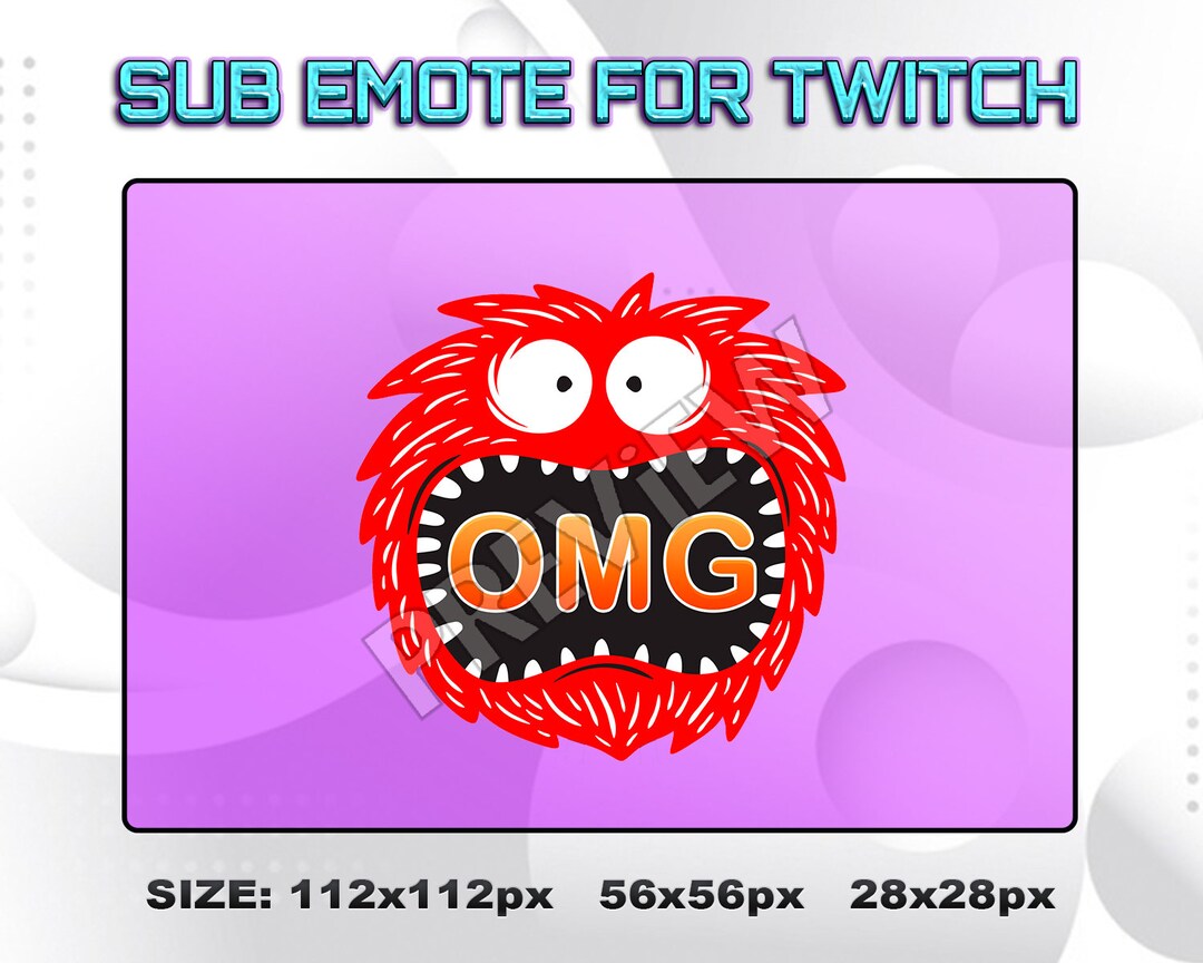 Twitch Kick Omg Sub Emote Twitch Kick Omg Subscribers Emote - Etsy