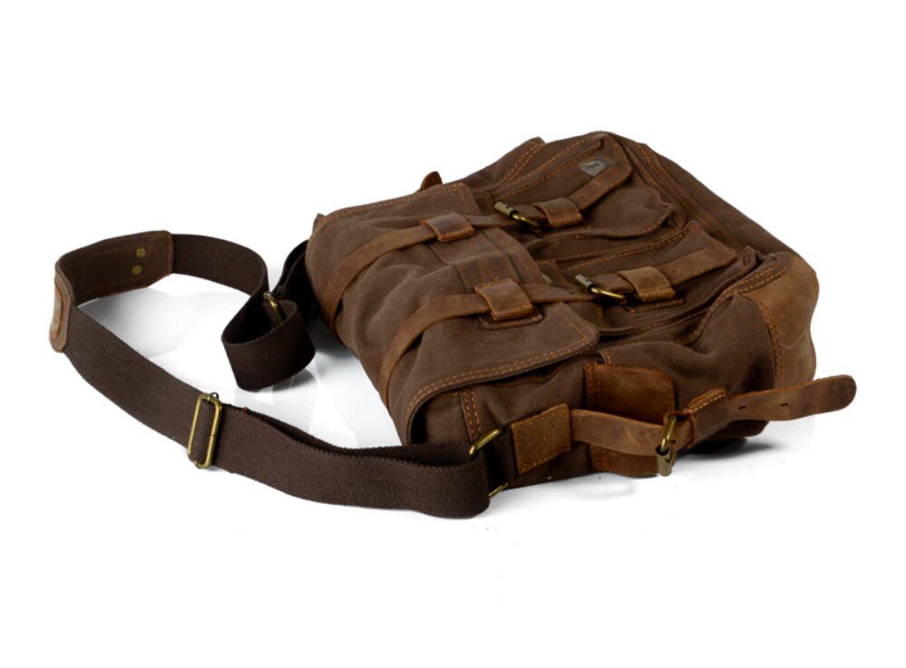 Canvas Military Shoulder Bag Military Shoulder Bag Canvas Satchel With ...