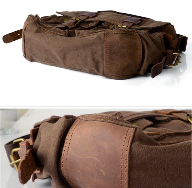 Canvas Military Shoulder Bag Military Shoulder Bag Canvas Satchel With ...