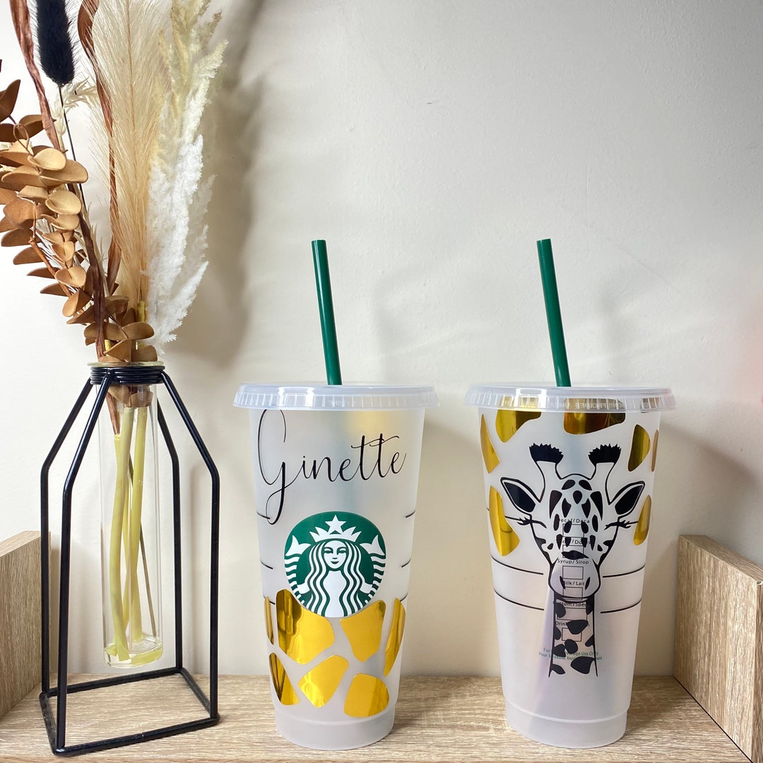 PERSONALISED GIRAFFE Cup SB Cold Cup Birthday School - Etsy
