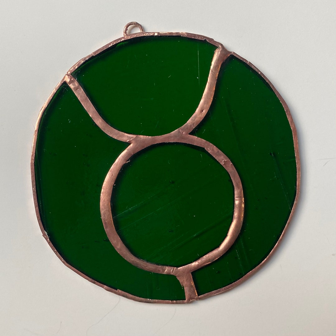 Taurus Stained Glass Suncatcher - Etsy