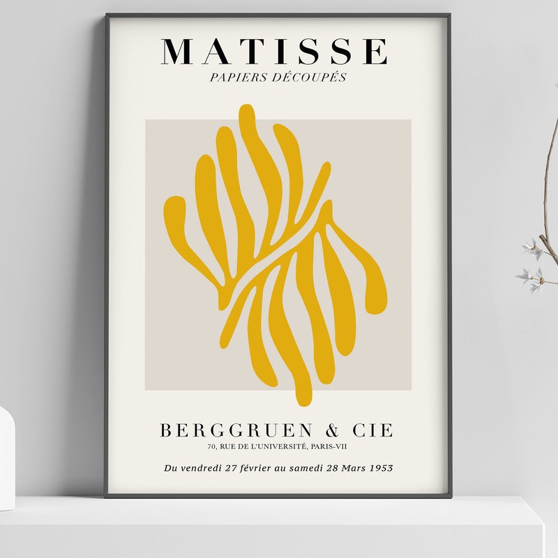Yellow Matisse Print - Etsy
