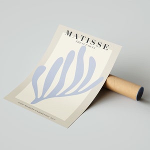 Henri Matisse Blue Broadleaf Art Print, Botanical Decor, Matisse ...