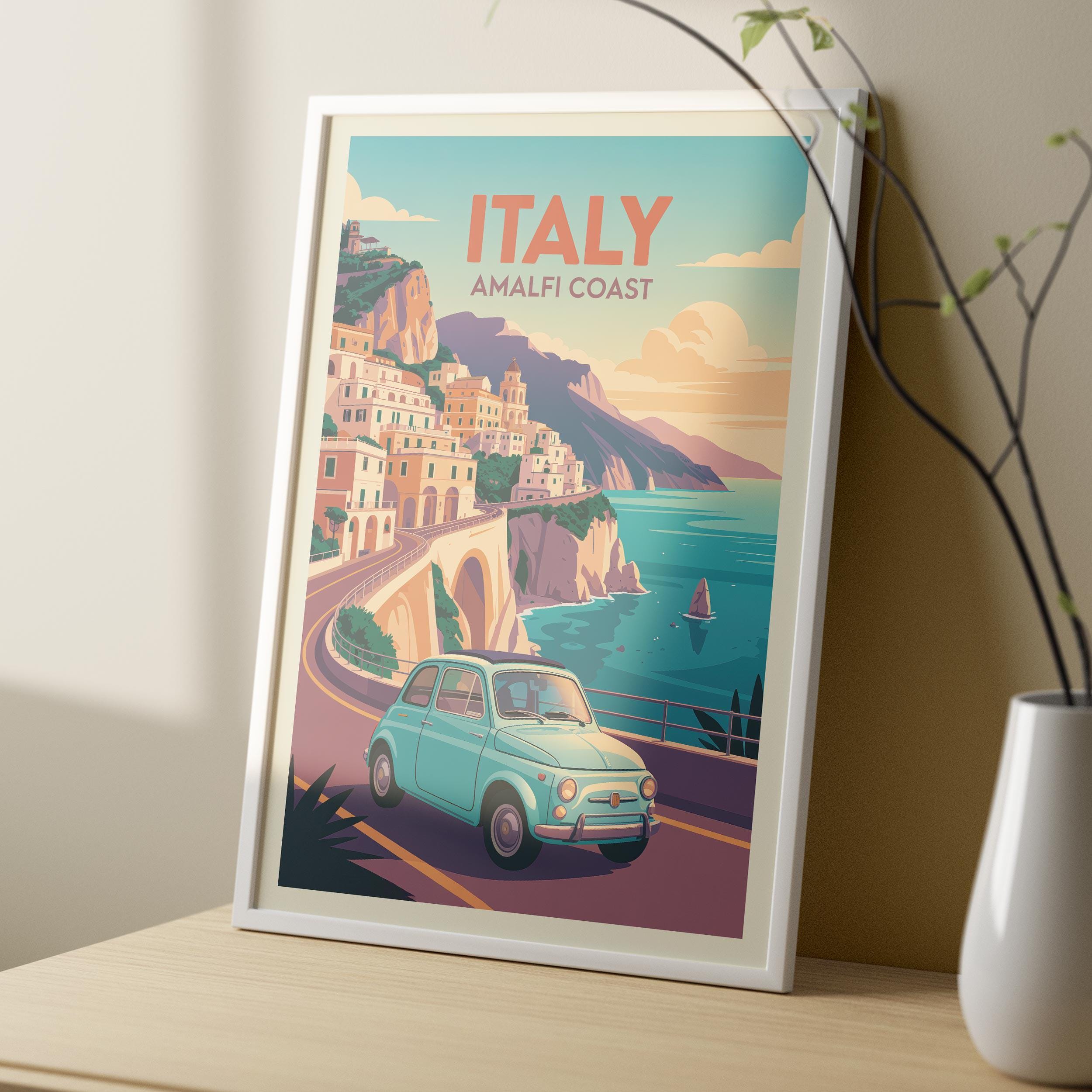 Italy: the Amalfi Coast Poster Print, Countries of the World Travel ...
